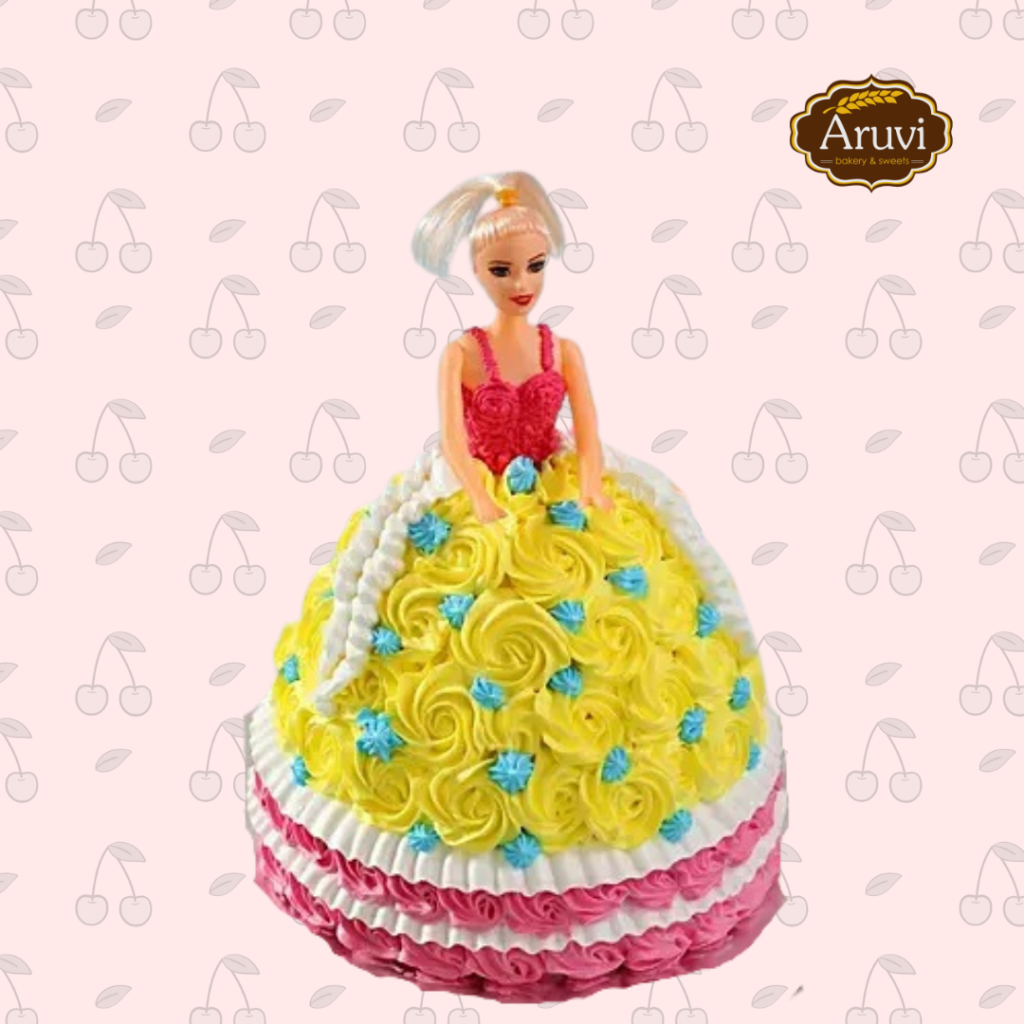 Floral Fantasy Barbie Cake - Best Bakery in Tiruneveli